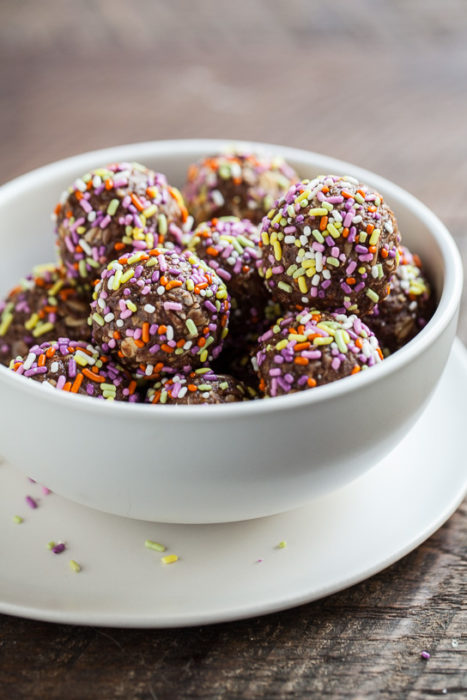 Rainbow Sprinkle Energy Bites